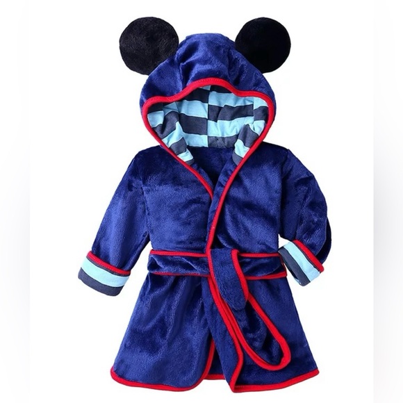 Pajamas | New Kids Disney Blue Mickey Mouse Robe | Poshmark